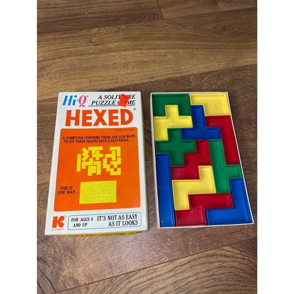 Games | Vintage 1973 Kohner Bros Hexed A Solitaire Puzzle Game Complete Hi Q | Poshmark